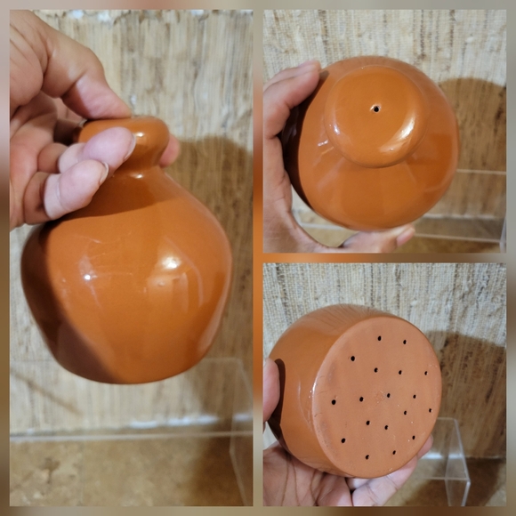 Art | Vintage Glazed Terracotta Watering Bell Thumb Pot Caramel | Poshmark